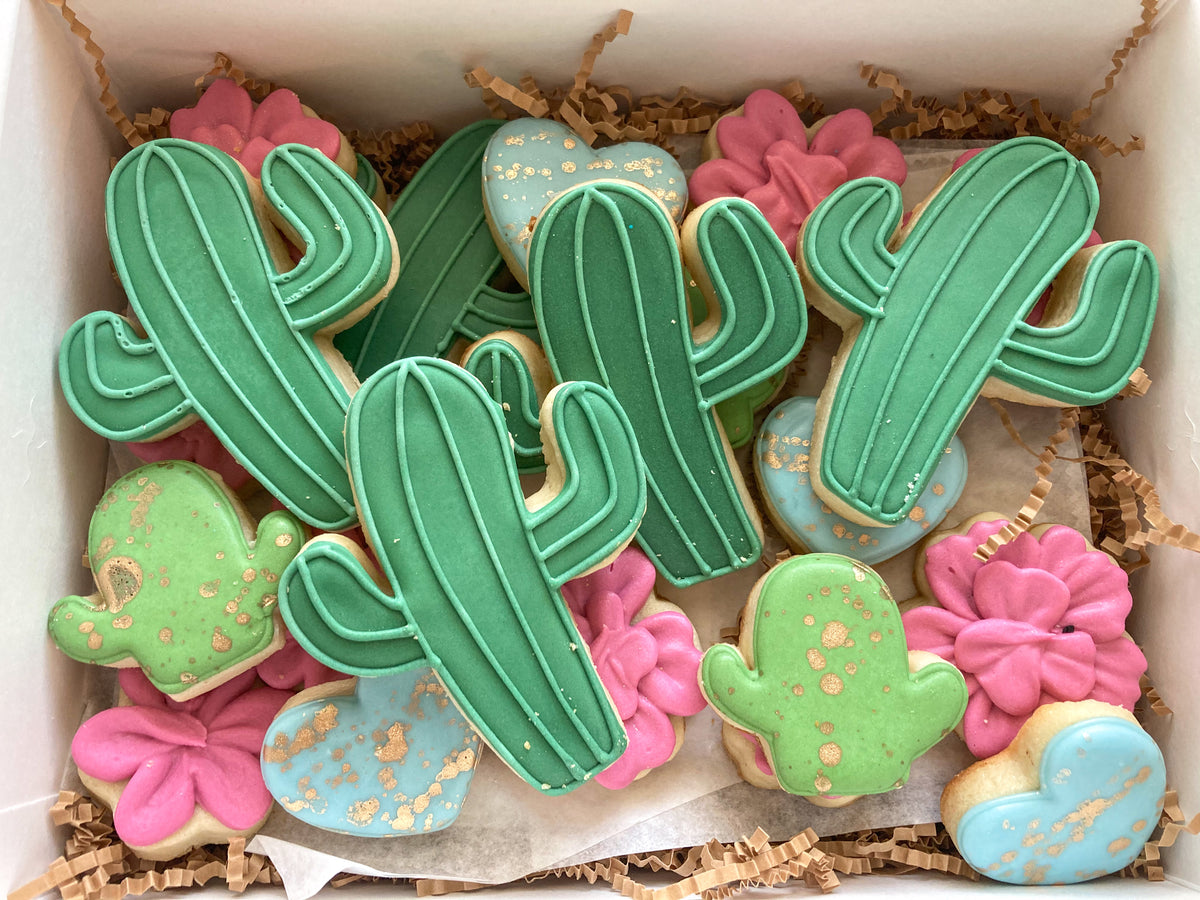 Sweet and Prickly Cactus Cookies – Flour Florals